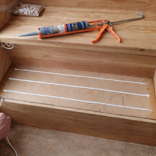 13 Rustic Oak Tread With Oak Veneered Riser Straight Set - Modern Range ...